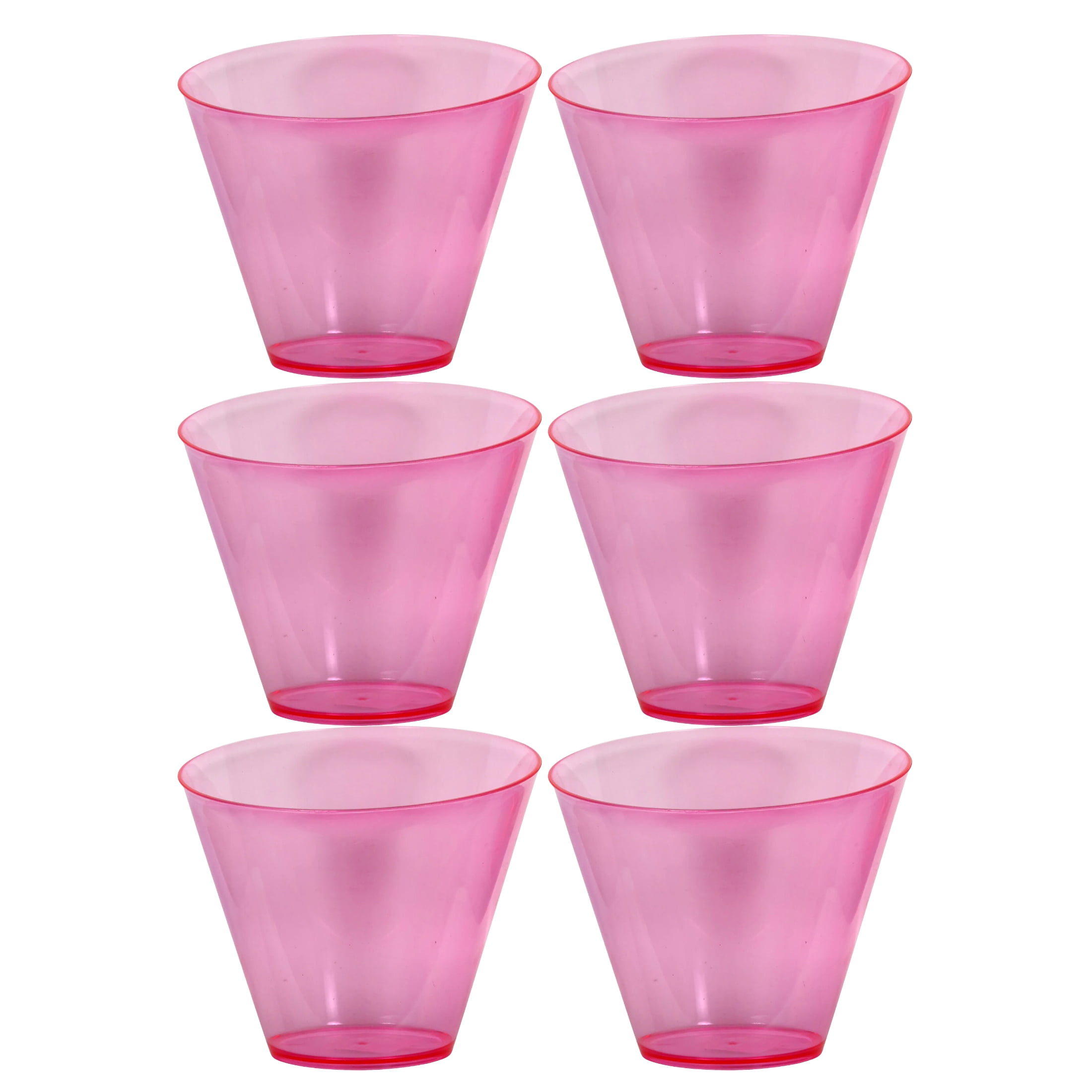 Light Pink Plastic Containers 8x7x8.8 in Bundle for Home Kitchen Dining ...