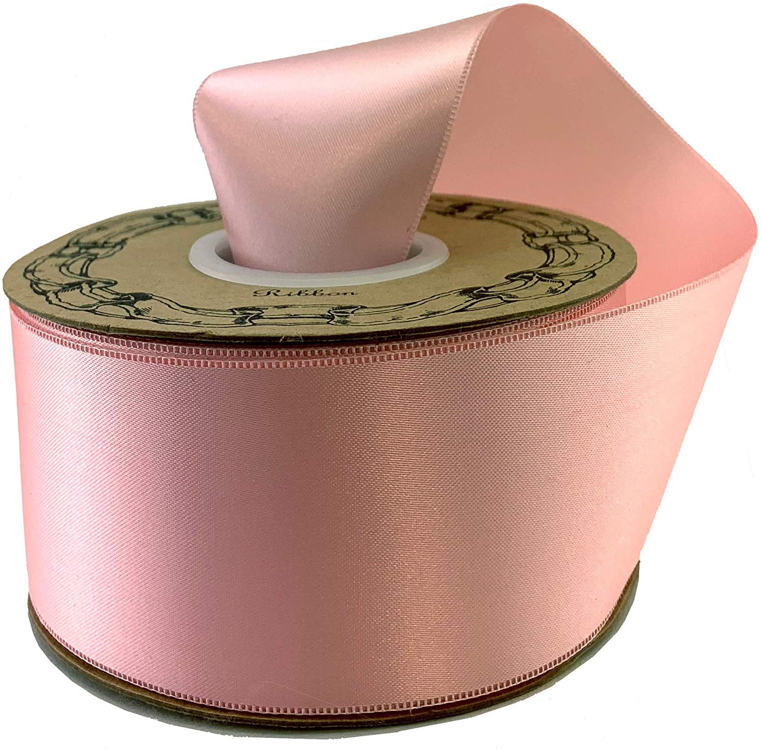 Light Pink Satin Fabric Ribbon - 2" x 50 Yards, Easter, Garland, Gifts ...