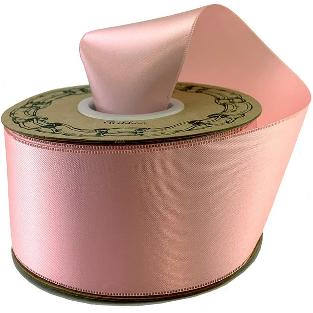 Light Pink Satin Fabric Ribbon - 2" x 50 Yards, Easter, Garland, Gifts ...