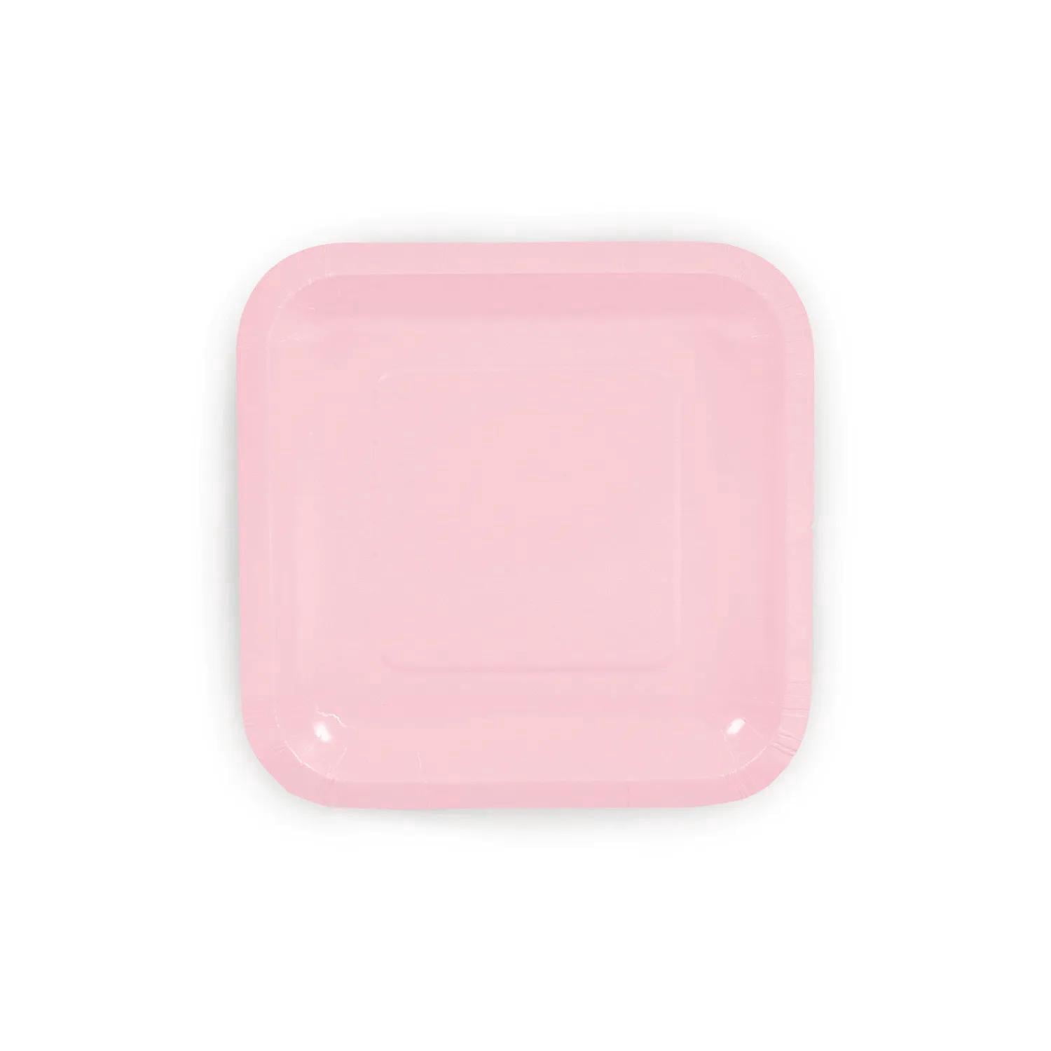 Light Pink Square Paper Dessert Plates - 24 Ct. - Walmart.com