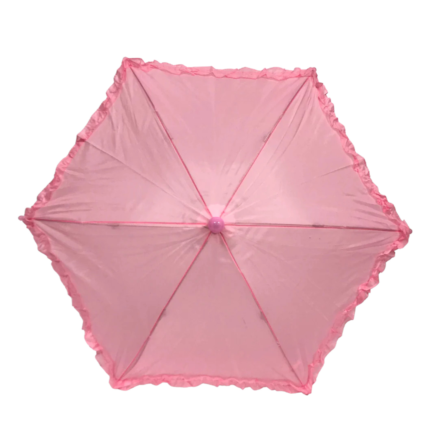 Light Pink Umbrella with Ruffle 14.5" (Each) - Walmart.com