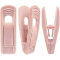 Light Pink Velvet Hangers Clips 40 PCS, Non-Slip Finger Clip for Pants ...