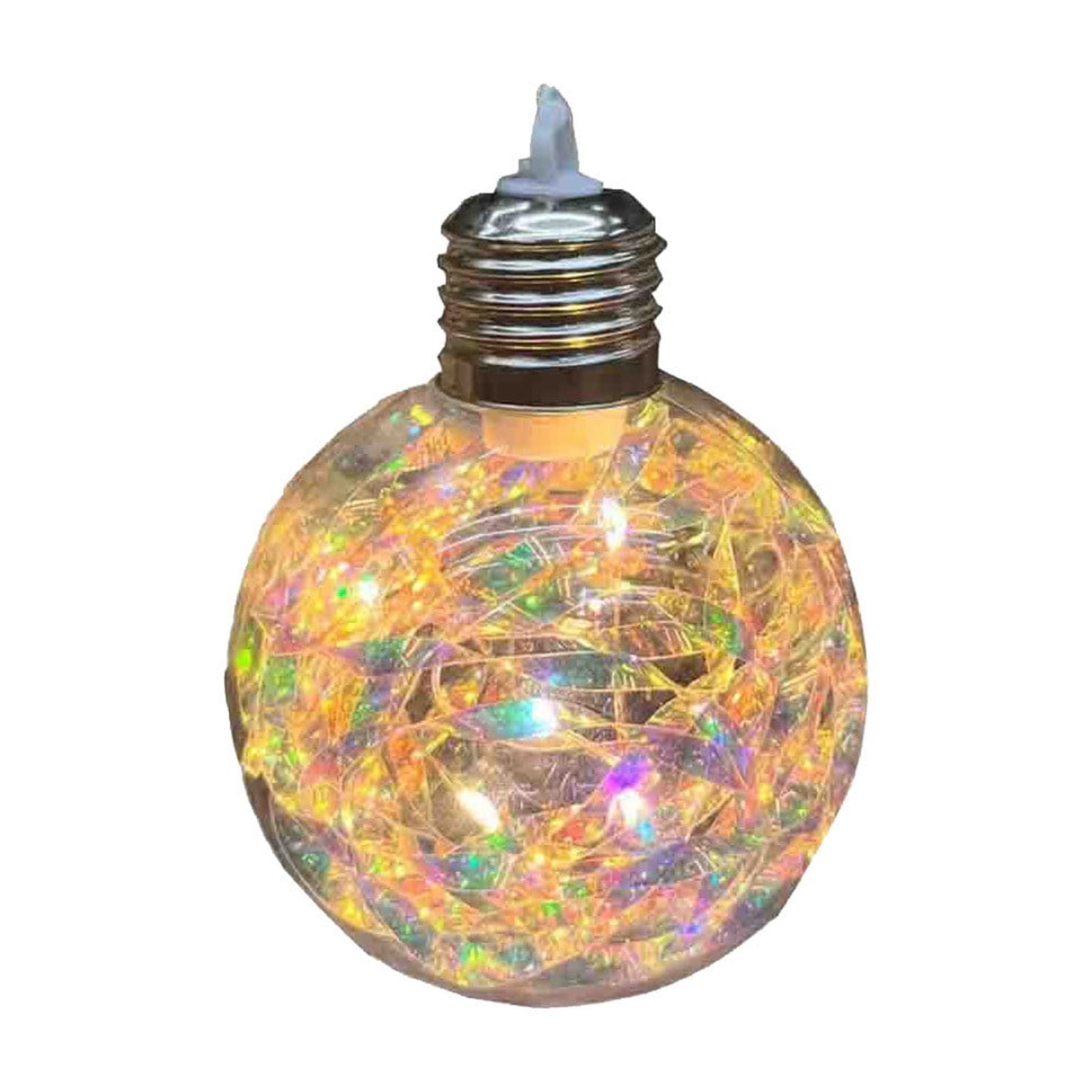 Light up Plastic Fillable Ornament Balls LED Christmas Ball Ornaments ...