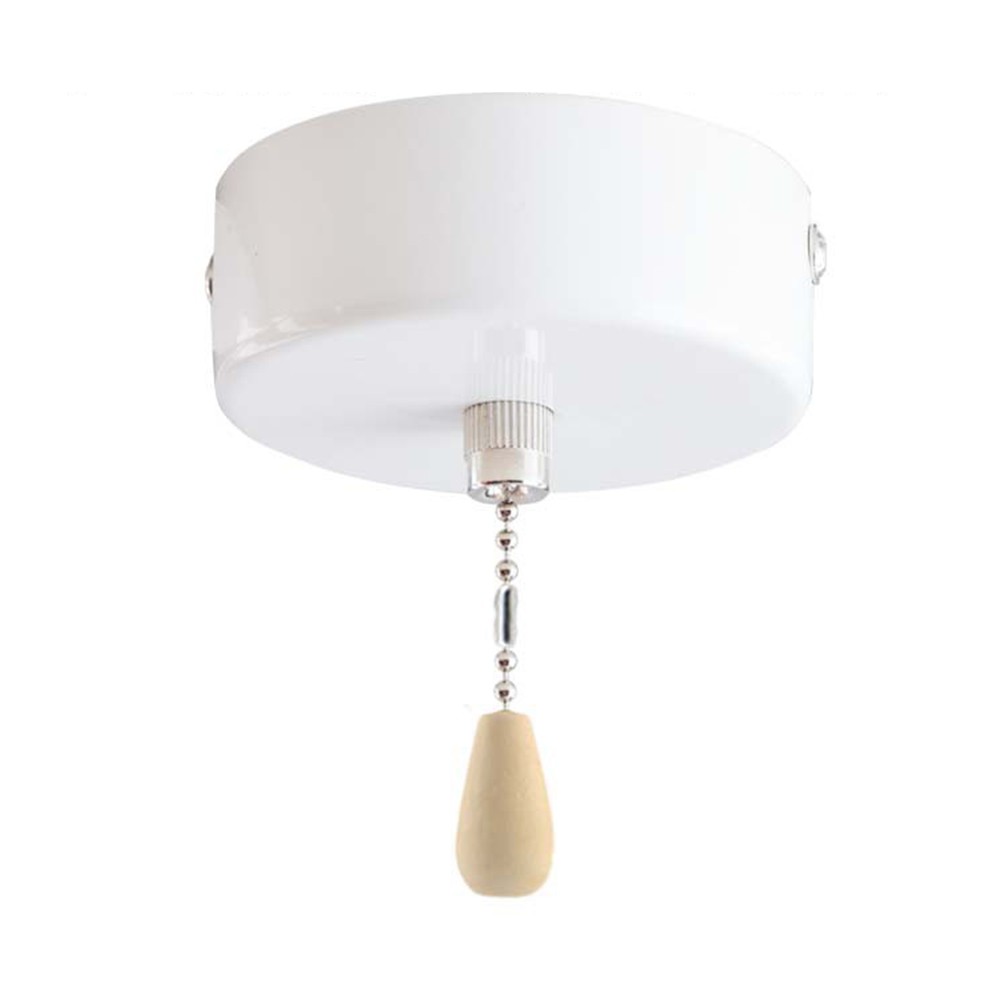 Light Pull Cord Switch White Plastic Top Mount, Ceiling Pendant Light ...