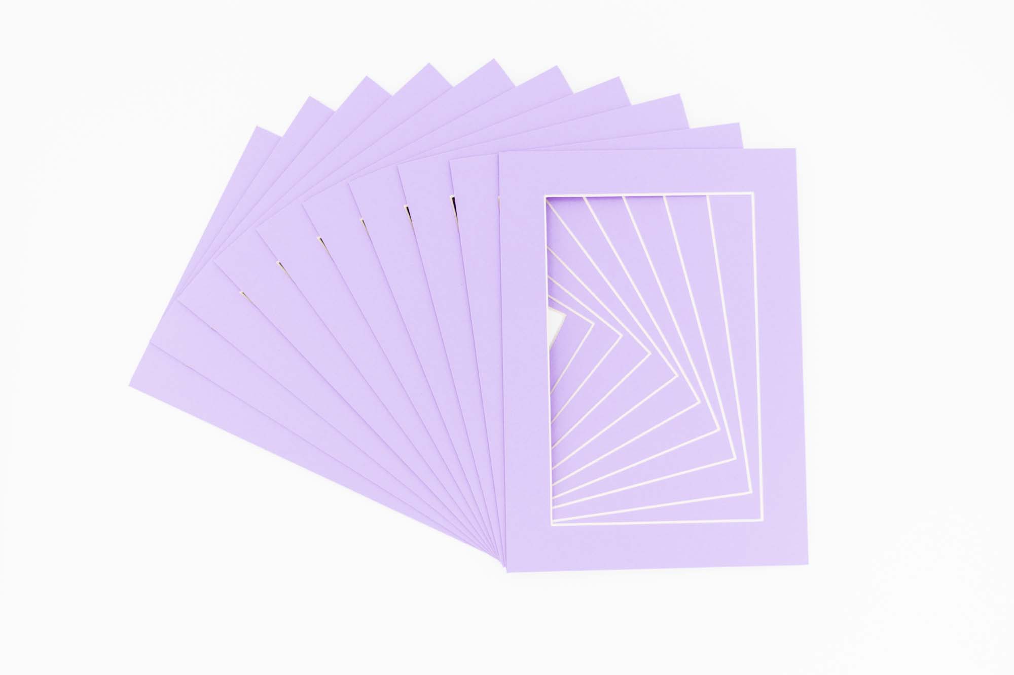 Purple Acid Free 12x16 Picture Frame Mats with White Core Bevel Cut for ...
