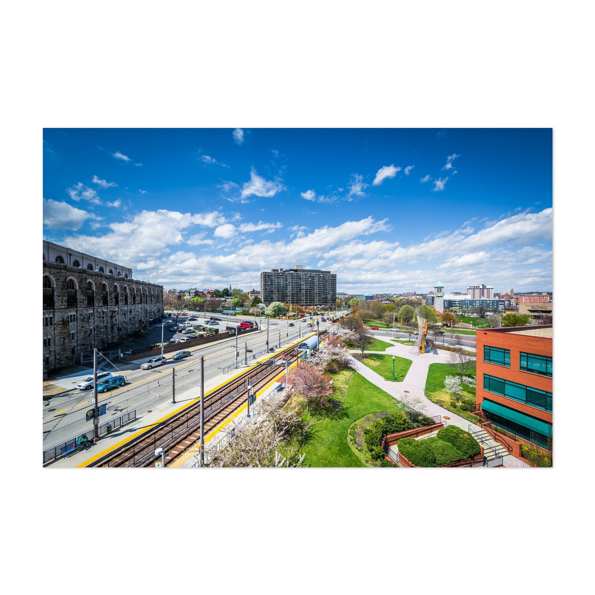 Light Rail in Midtown - Baltimore Maryland Photography Cityscape ...