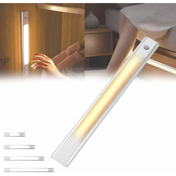 Light Rechargeable Motion Sensor Cabinet Light, LED Under Cabinet ...