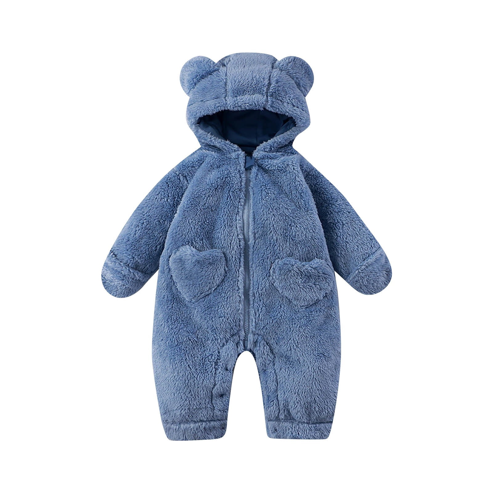 Light Royal Blue Baby Kids Girl Boy Coveralls Shapewear Body Suits ...