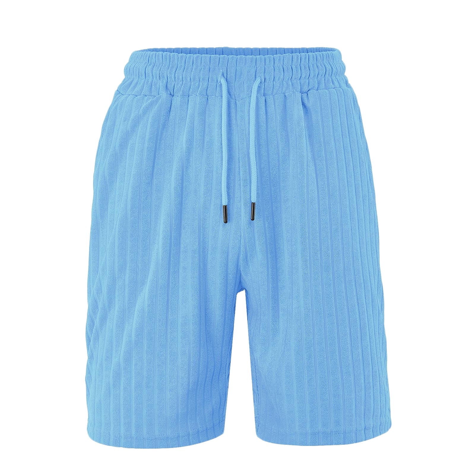 Light Royal Blue Man Pants Shorts for Man Lace Beach Casual Jacquard ...