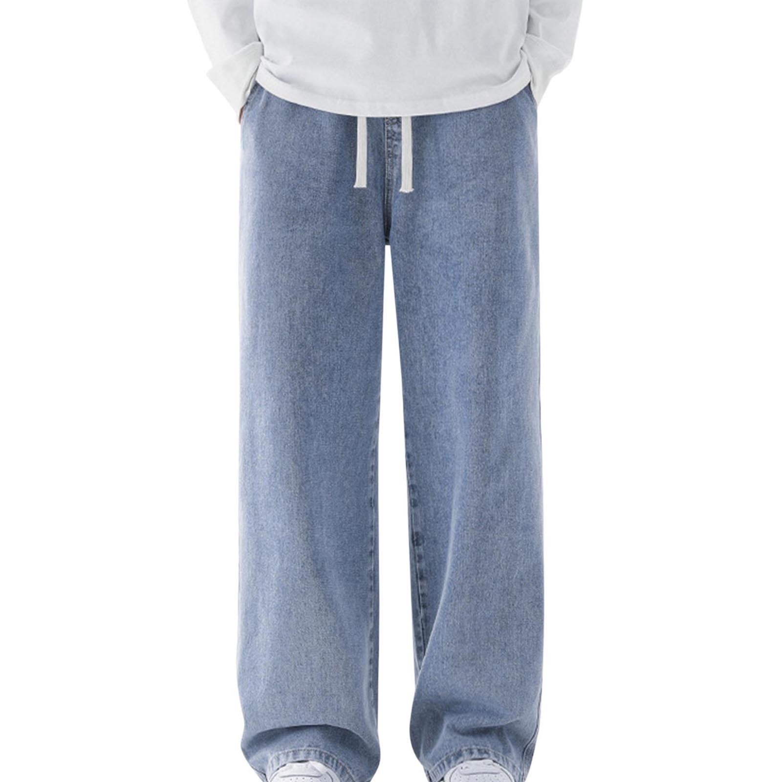 Light Royal Blue Mens Gradient Pants for Mens Denim Hippie Medieval ...