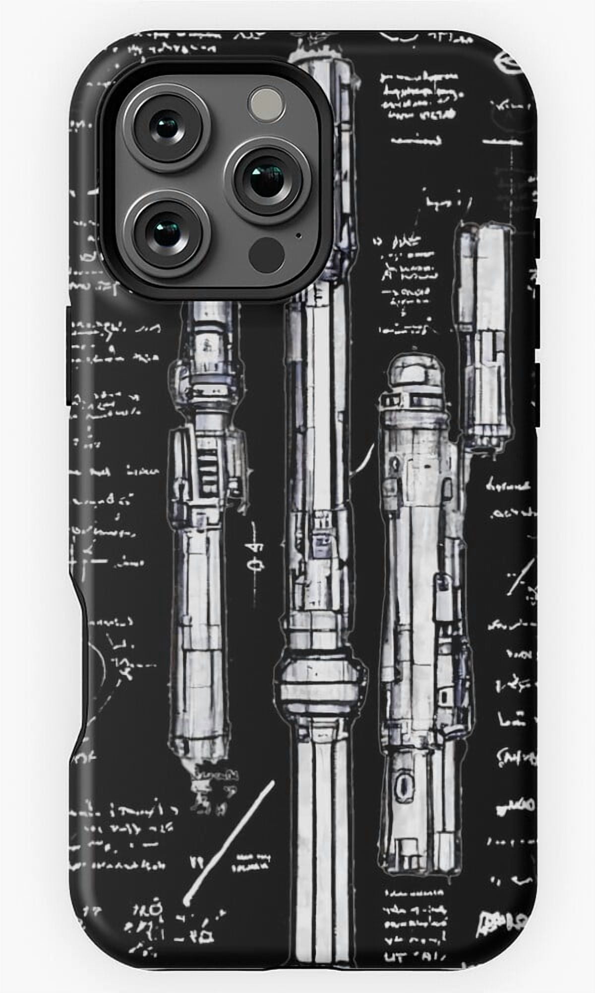 Light Saber Blueprints Sci Fi Inspired Fan Art iPhone 11–16 Pro Max ...