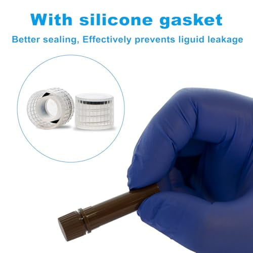 Light-Safe Cryogenic Vials 0.5ml with Screw Caps Cryotubes for Low ...