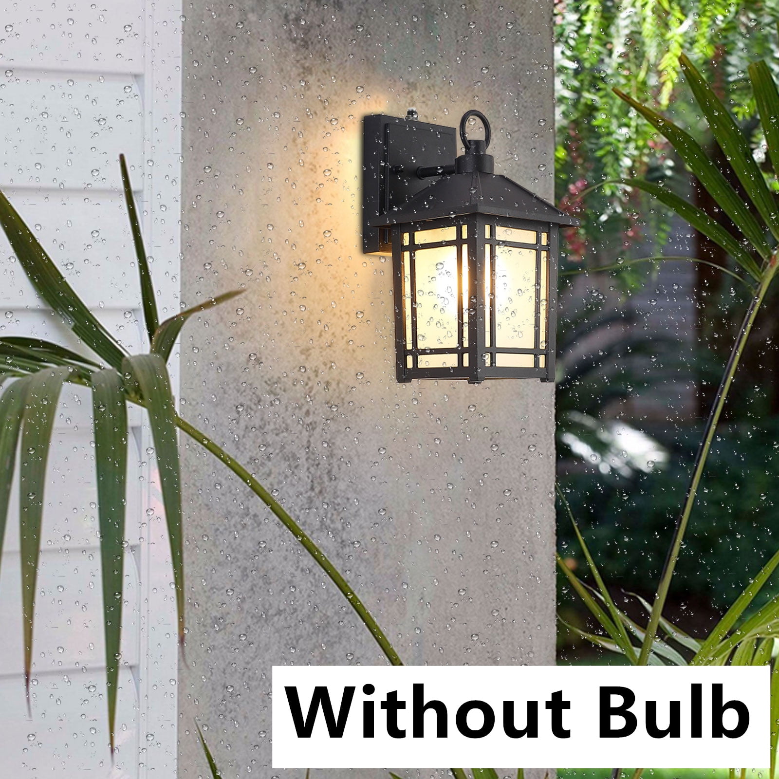 Light Sensor Light Fixture Outdoor Dusk to Dawn Porch Sconce Wall ...