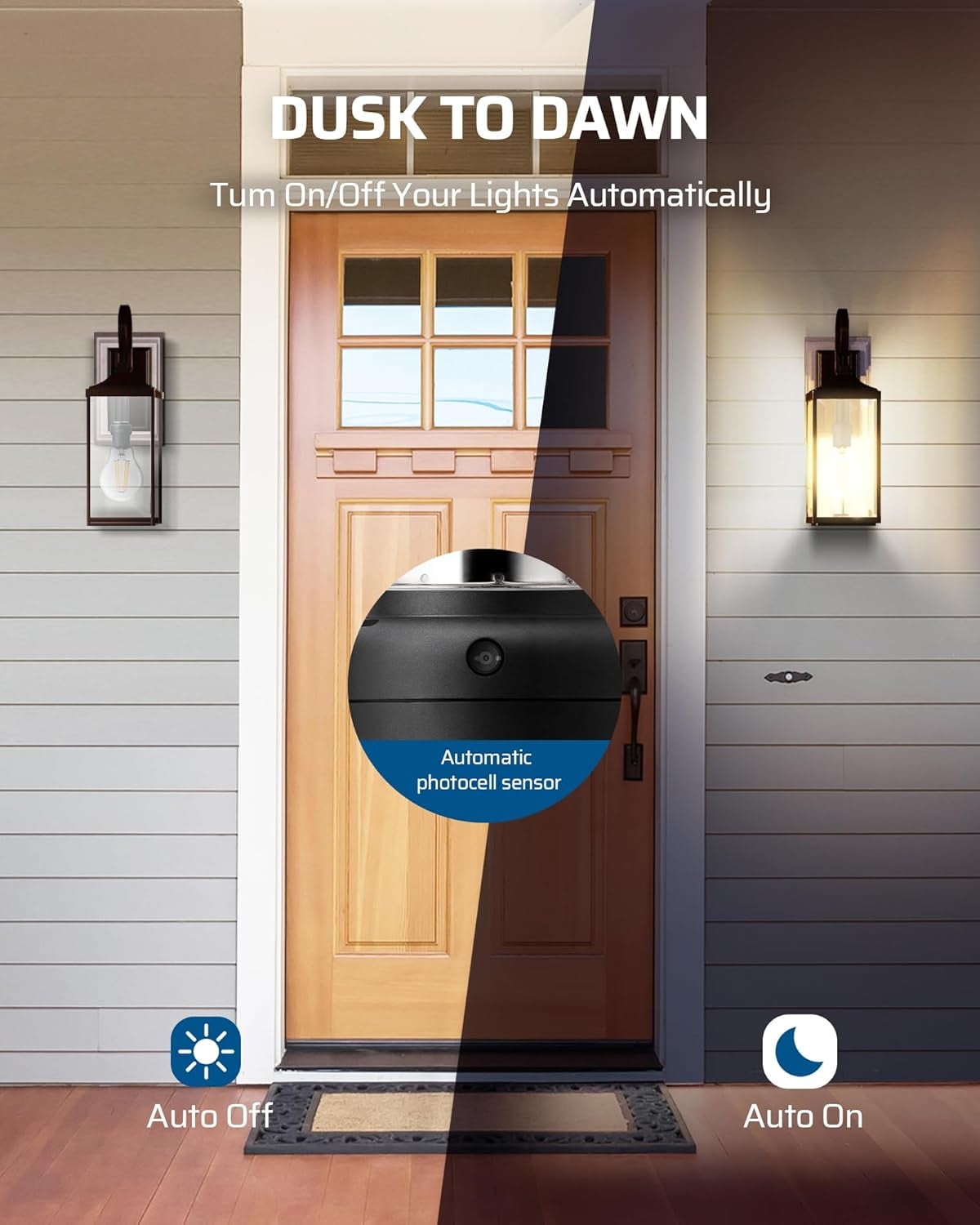 Light Sensor Socket, E26 E27 Dusk to Dawn Sensor Socket, Light Bulb ...