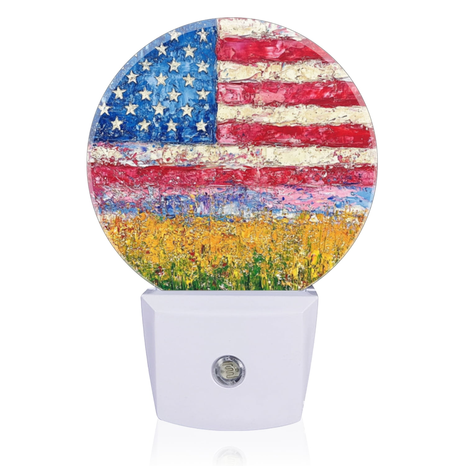 Light Sensor of LED Night Light, The American Flag And The Sea Of ...