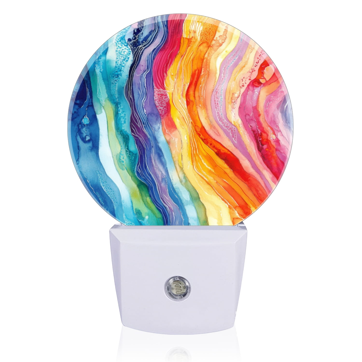 Light Sensor of LED Night Light, Whimsical Liquid - Hued Art Night ...