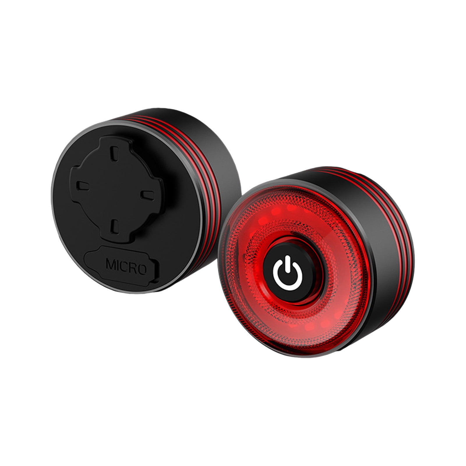 Light Smart Rear Light Rechargeable LED Brake Sensor 4 Warning Modes ...