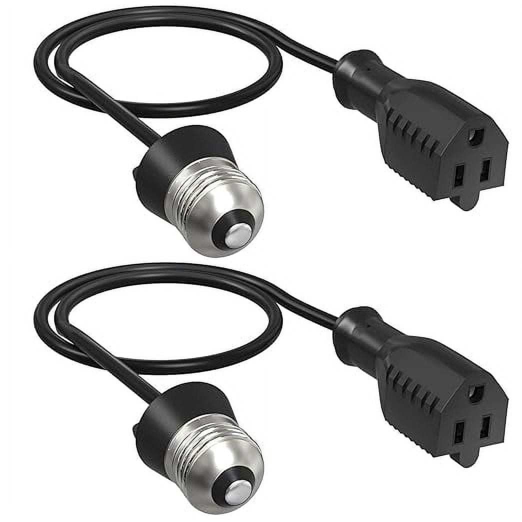Light Socket Adapter, Convert E26/e27 Bulb Socket to Polarized 3/2 ...