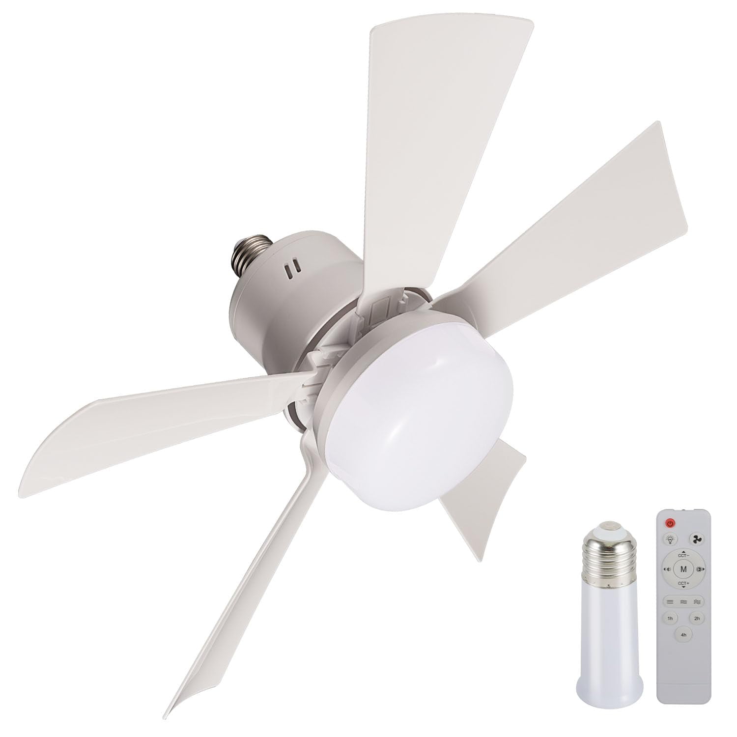 Light Socket Fan With Remote, Socket Fan Light For Crowded Corners ...