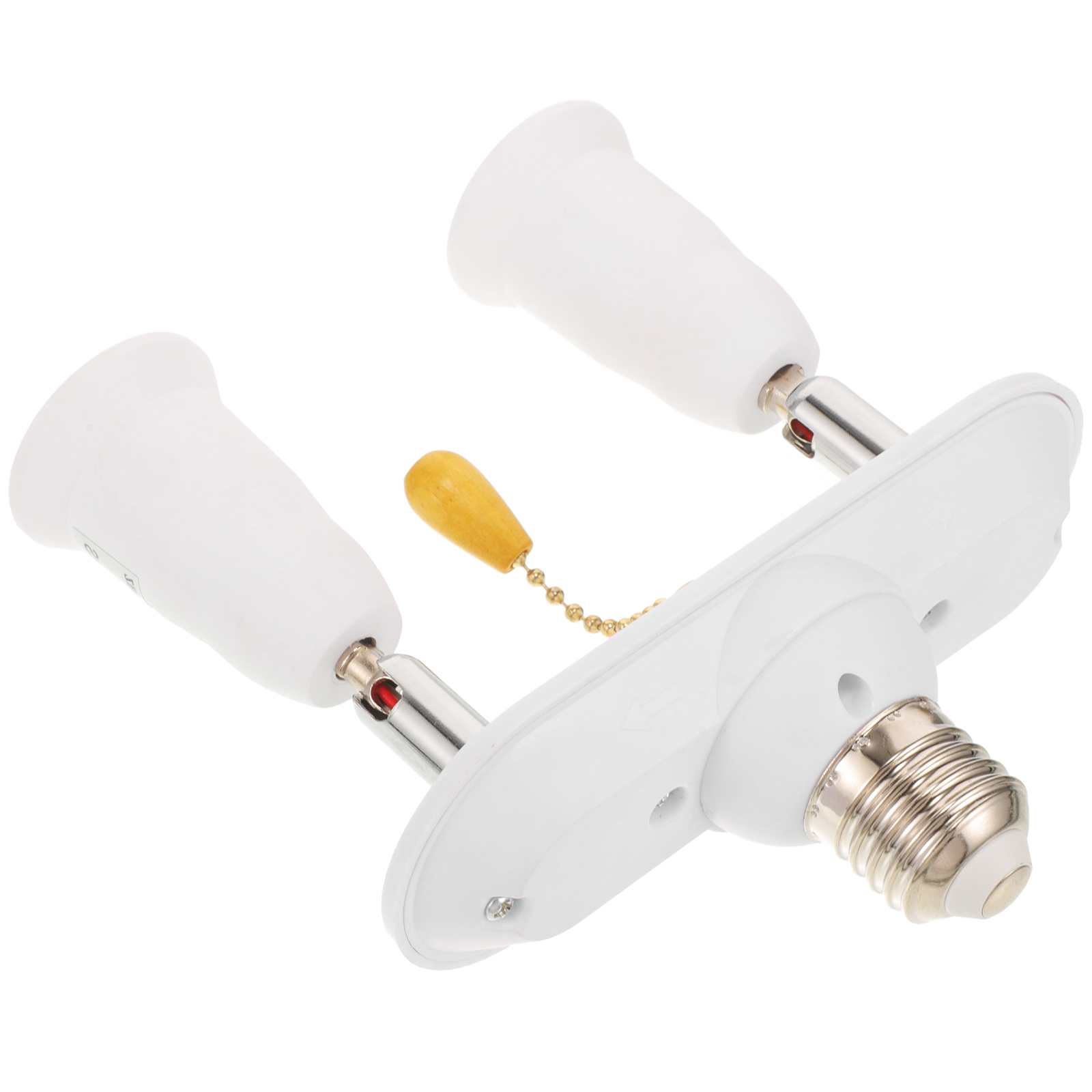 E27 to 2E27 E26 Socket Adapter Splitter Universal Lamp Holder with Pull Chain 1 Set - Walmart.com