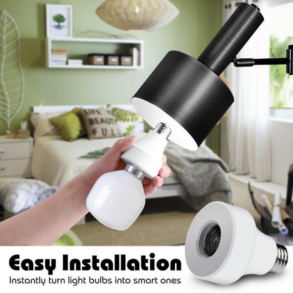 Light Socket Wifi Smart Phone Enabled Wireless Light Bulb Socket Lamp ...