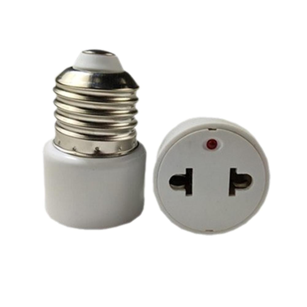 Light Socket to Plug Adapter 3 Prong E26/ E27 Light Bulb Outlet Adapter ...