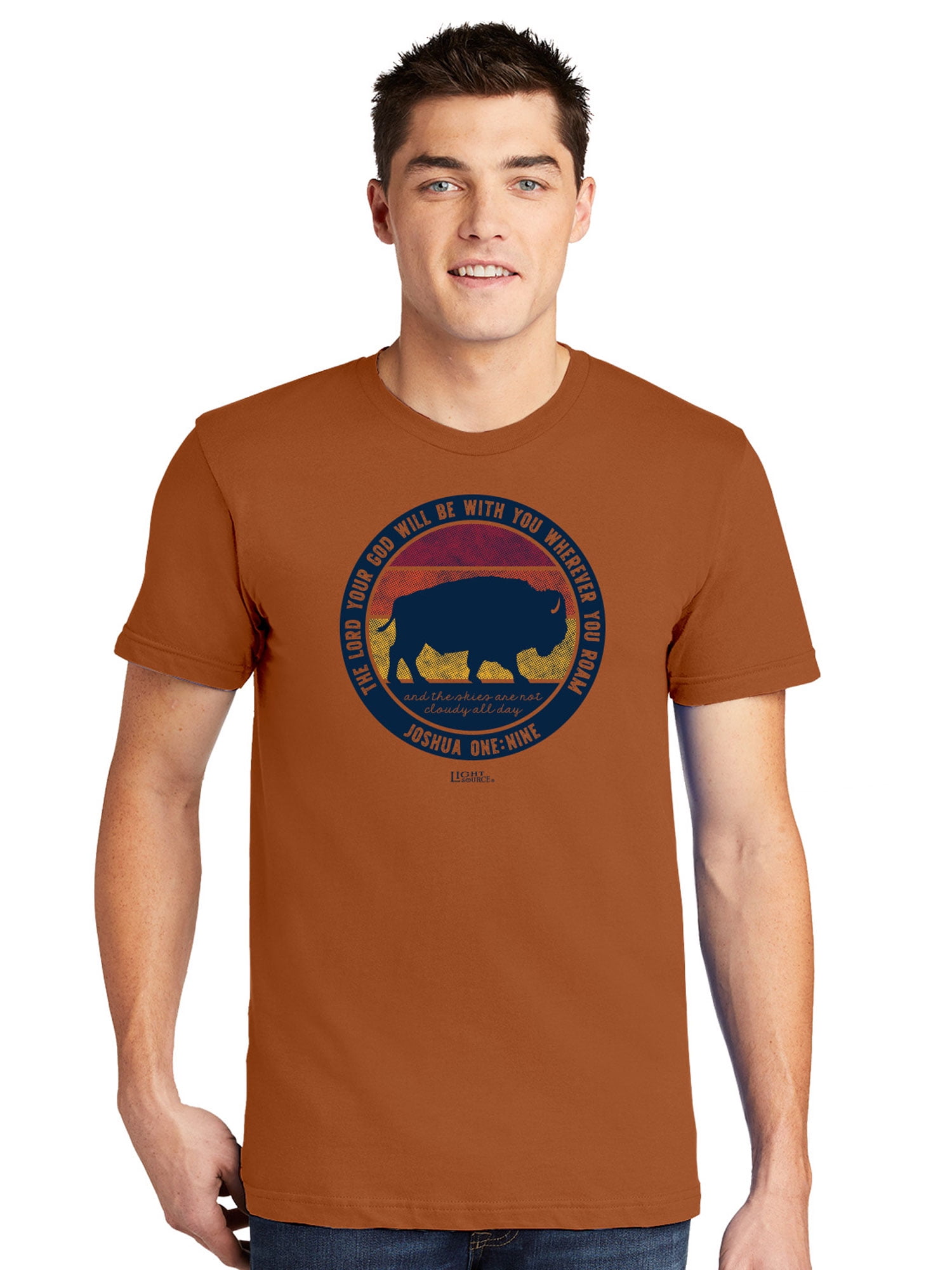 Light Source Mens T-Shirt - Buffalo Roam - Sedona - Medium - Walmart.com