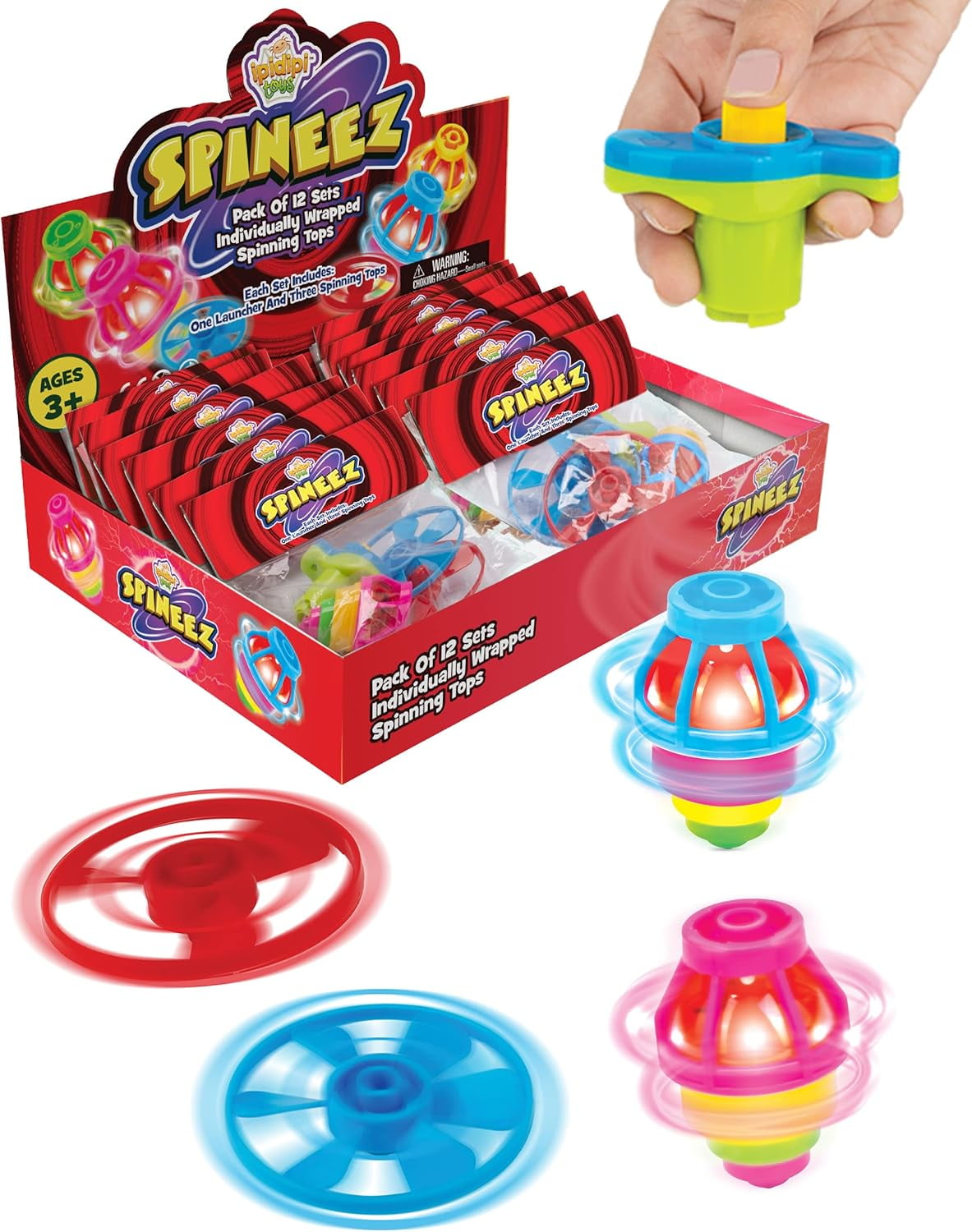 Light Up Spinning Tops and Flying Saucer Disc - UFO Light Up Spinner ...