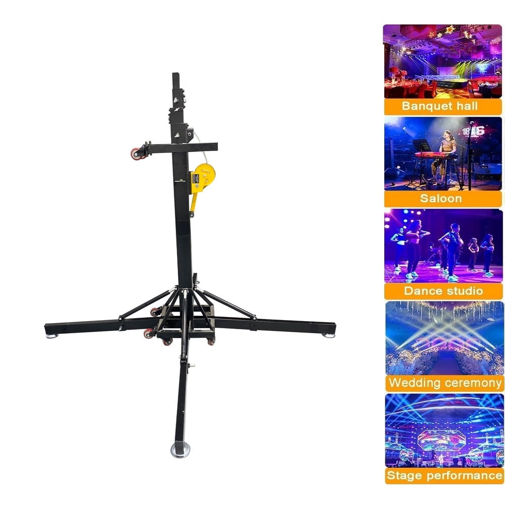 Light Stands Stage Lighting Truss System 19.69ft Height LED Lighting ...