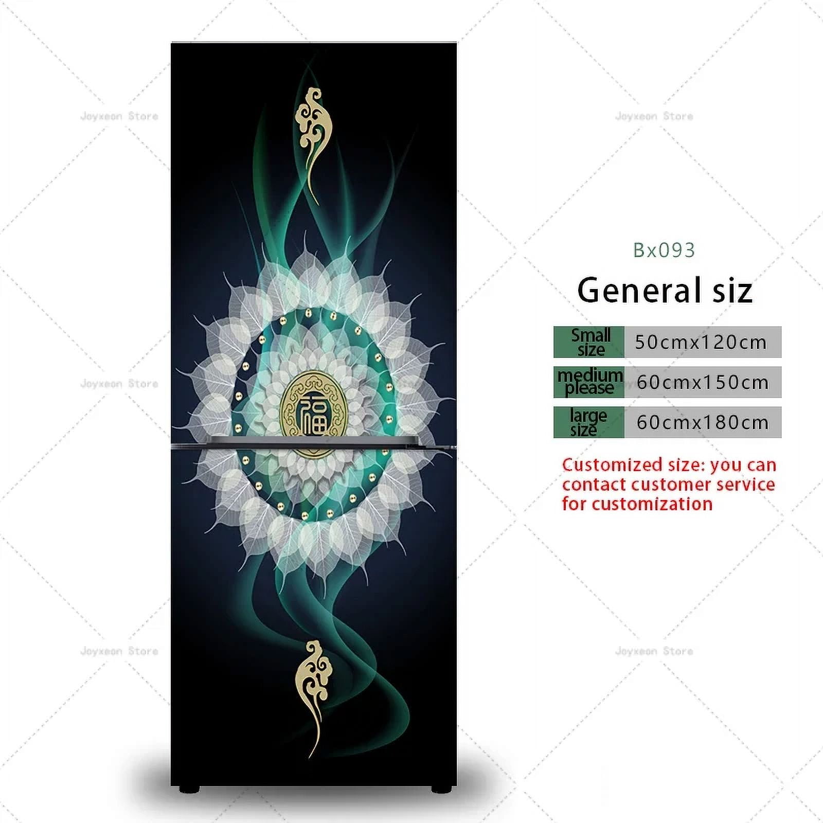 Light Style Art Mural Refrigerator Magnet Full Film Wallpaper Vinyl ...