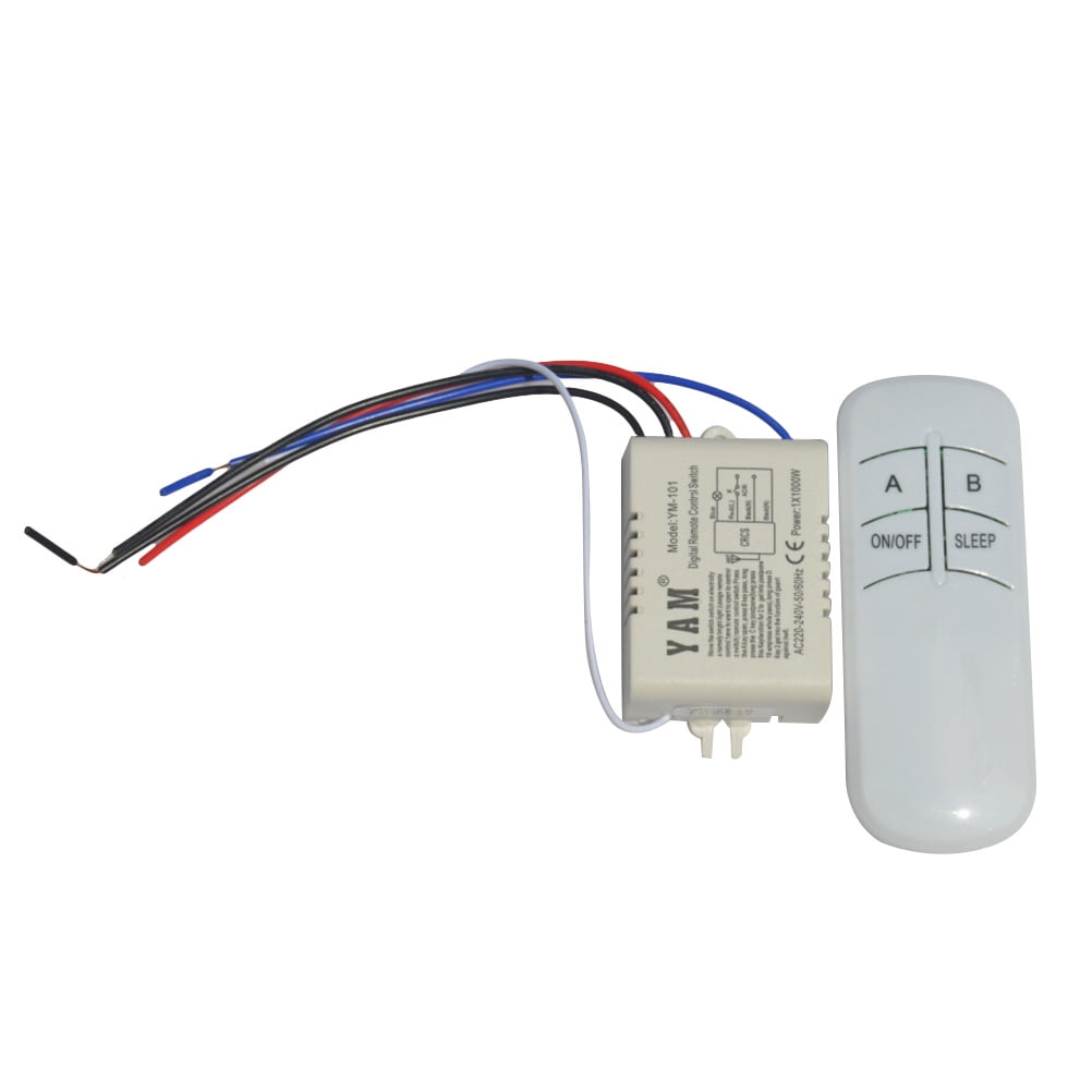 Light Switch,220V 1 Channel Wireless Switch Digital Switch for Lamp LED ...