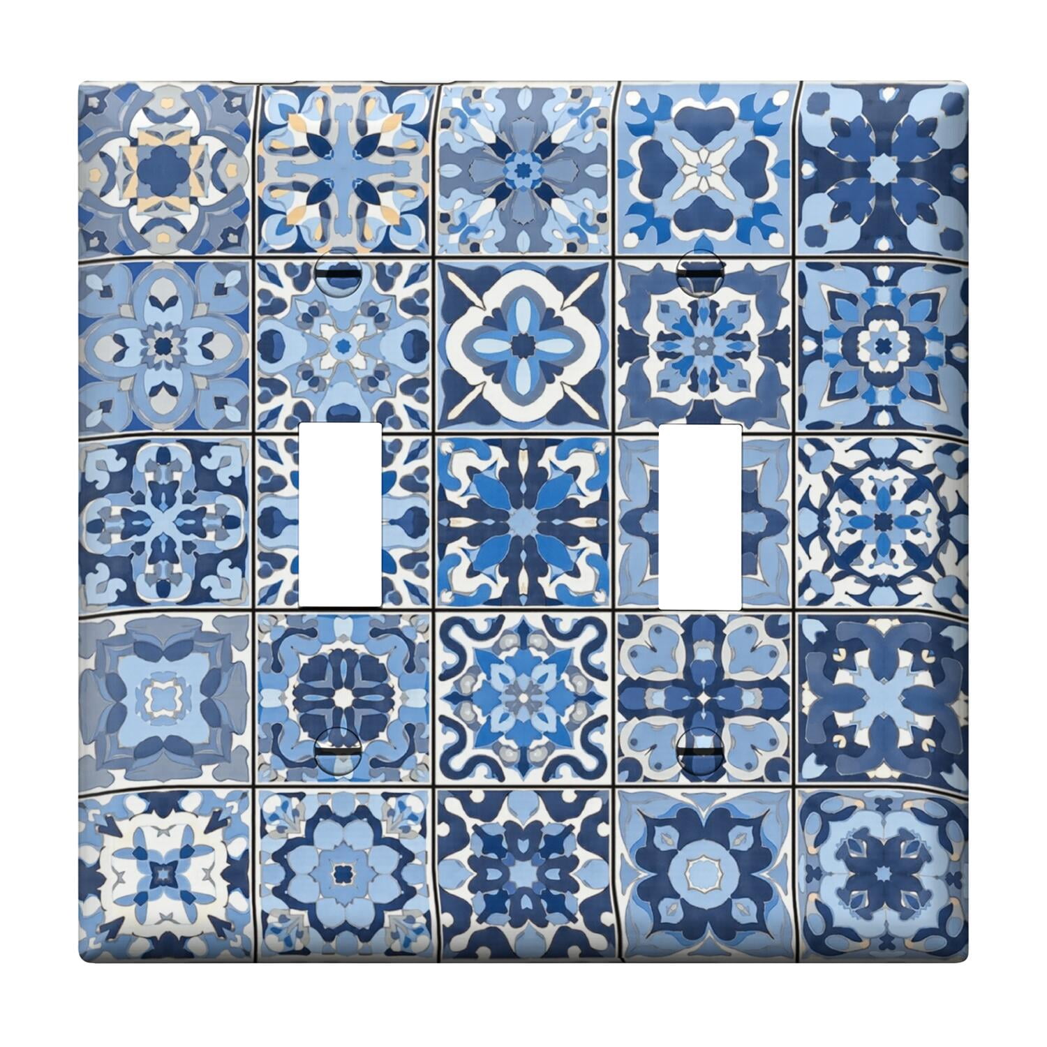 Light Switch Cover Bohemian Tribal Double Toggle Decorative Electrical ...