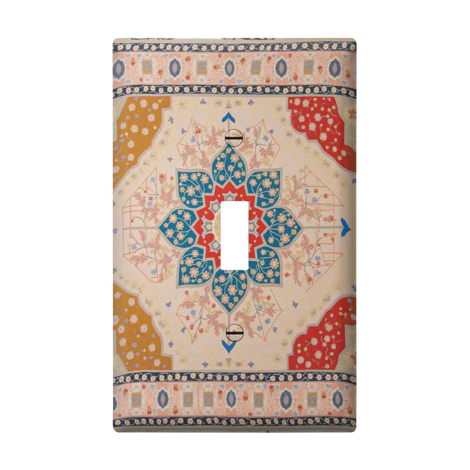 Light Switch Cover Boho Vintage 1 Toggle Decorative Switch Face Wall ...