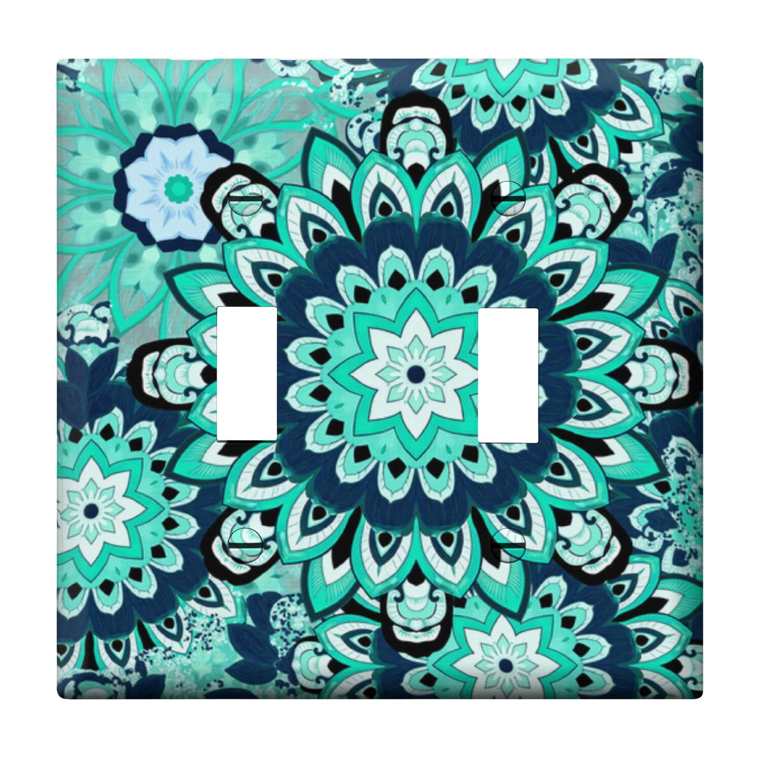 Light Switch Cover Boho Vintage Double Toggle Decorative Switch Face ...