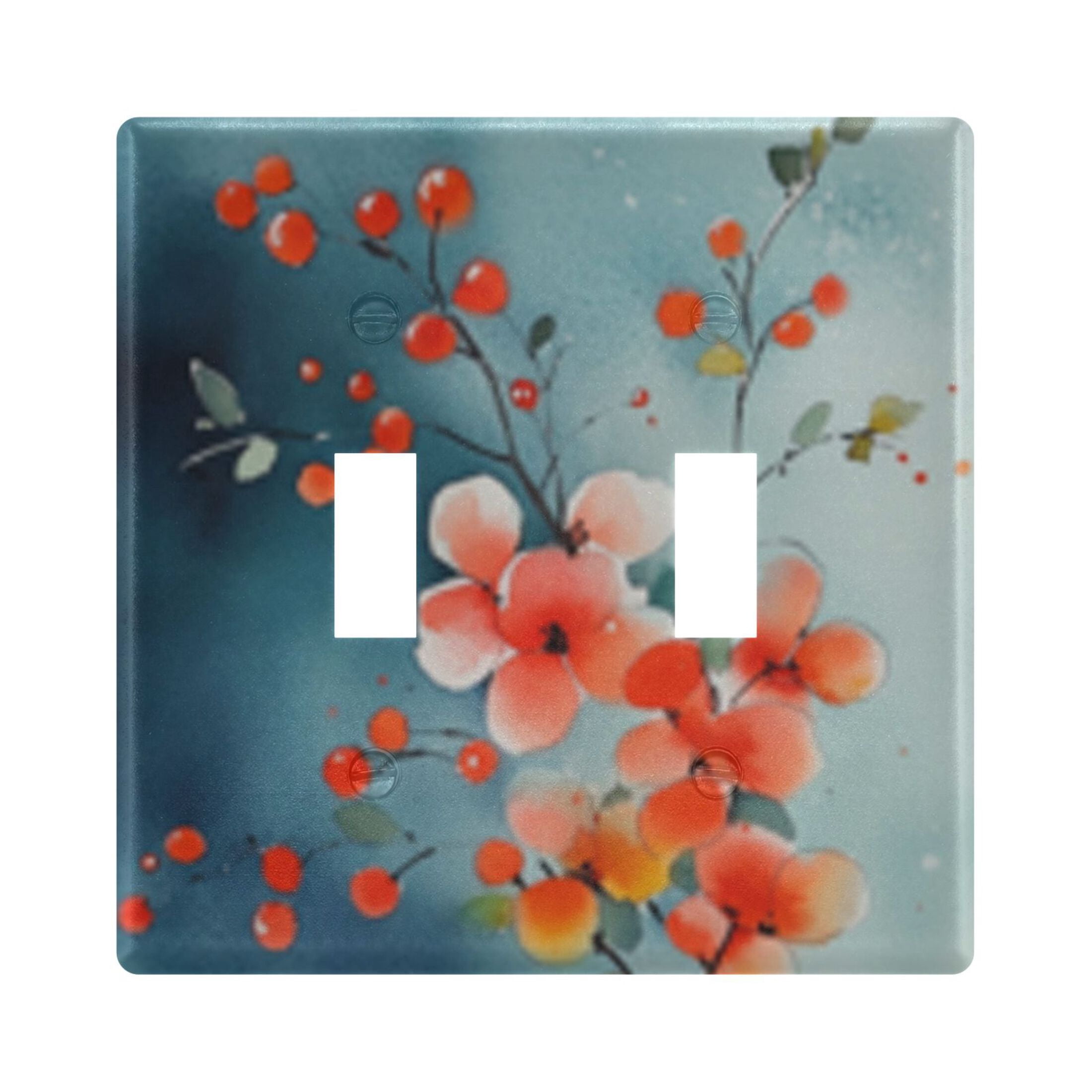 Light Switch Cover Little Red Flower Plates Faceplate Decorative Switch ...