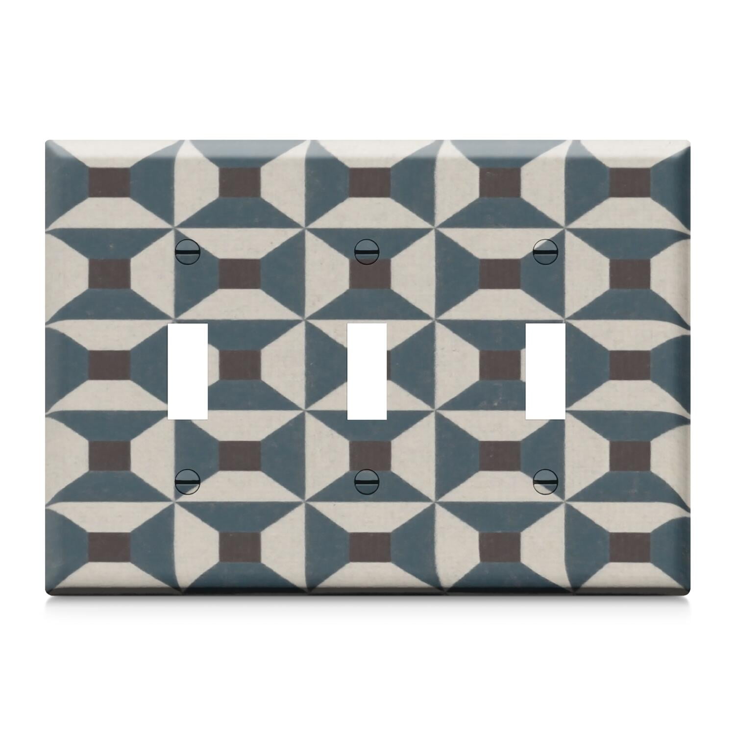 Light Switch Cover Marble Modern Geometric Flowers Abstract 3 Toggle ...