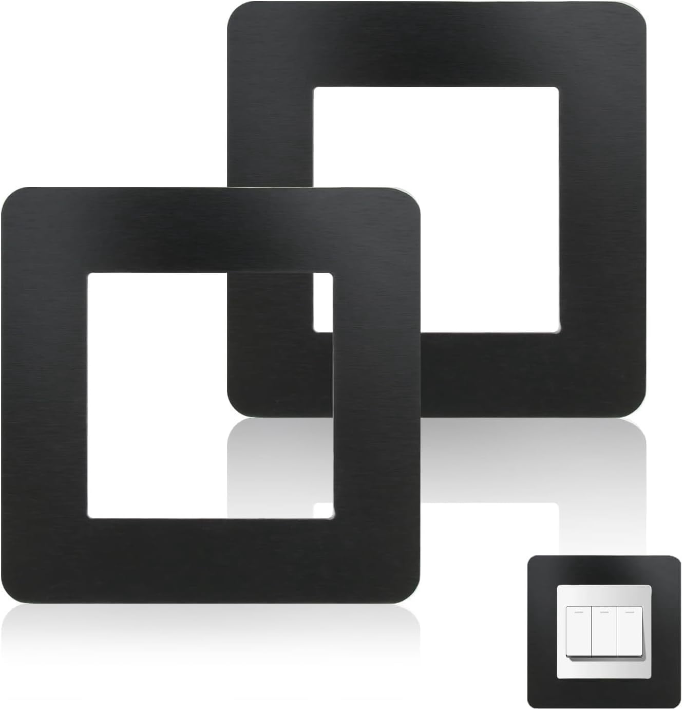 Light Switch Surround - 2PCS Single Light Switch Cover Plates - 3.38 ...