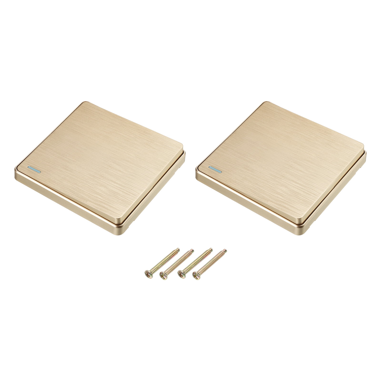 Light Switch Wall Push Button 1 Gang 1 Way Gold Tone 250V 10A 86x86mm ...