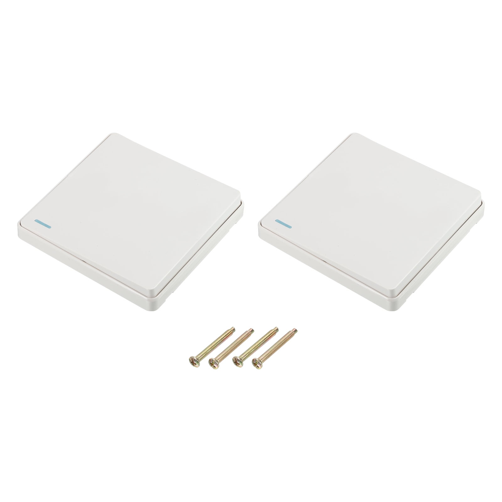 Light Switch Wall Push Button 1 Gang 1 Way White 250V 10A 86mmx86mm ...