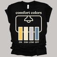 Light Switch tee R Dim Low Off On Graphic Tshirt - Walmart.com