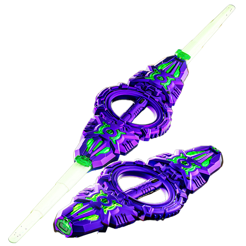 Light Up Swords Dual LED Lightsaber Retractable Telescopic Handle 24 ...