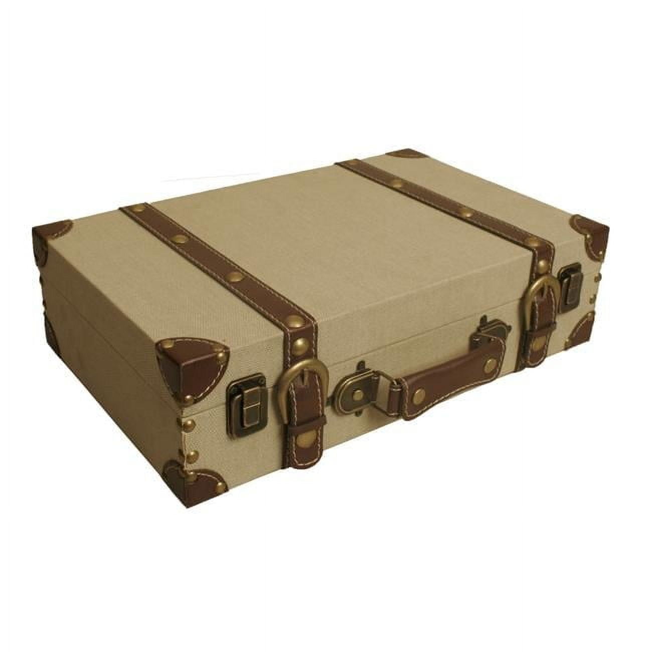 Light Tan Canvas Suitcase - Walmart.com