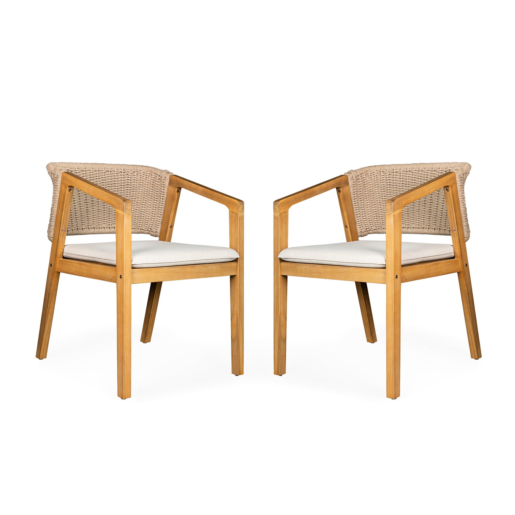 Light Teak Acacia Chairs for Patio / Relaxing Outdoor Experience ...