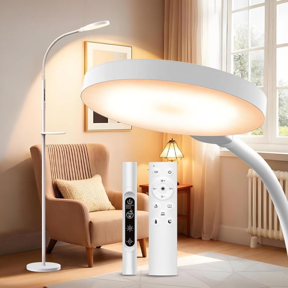 Light Therapy Lamp Floor Lamp Sunlight Lamp with Remote & Timer LED ...