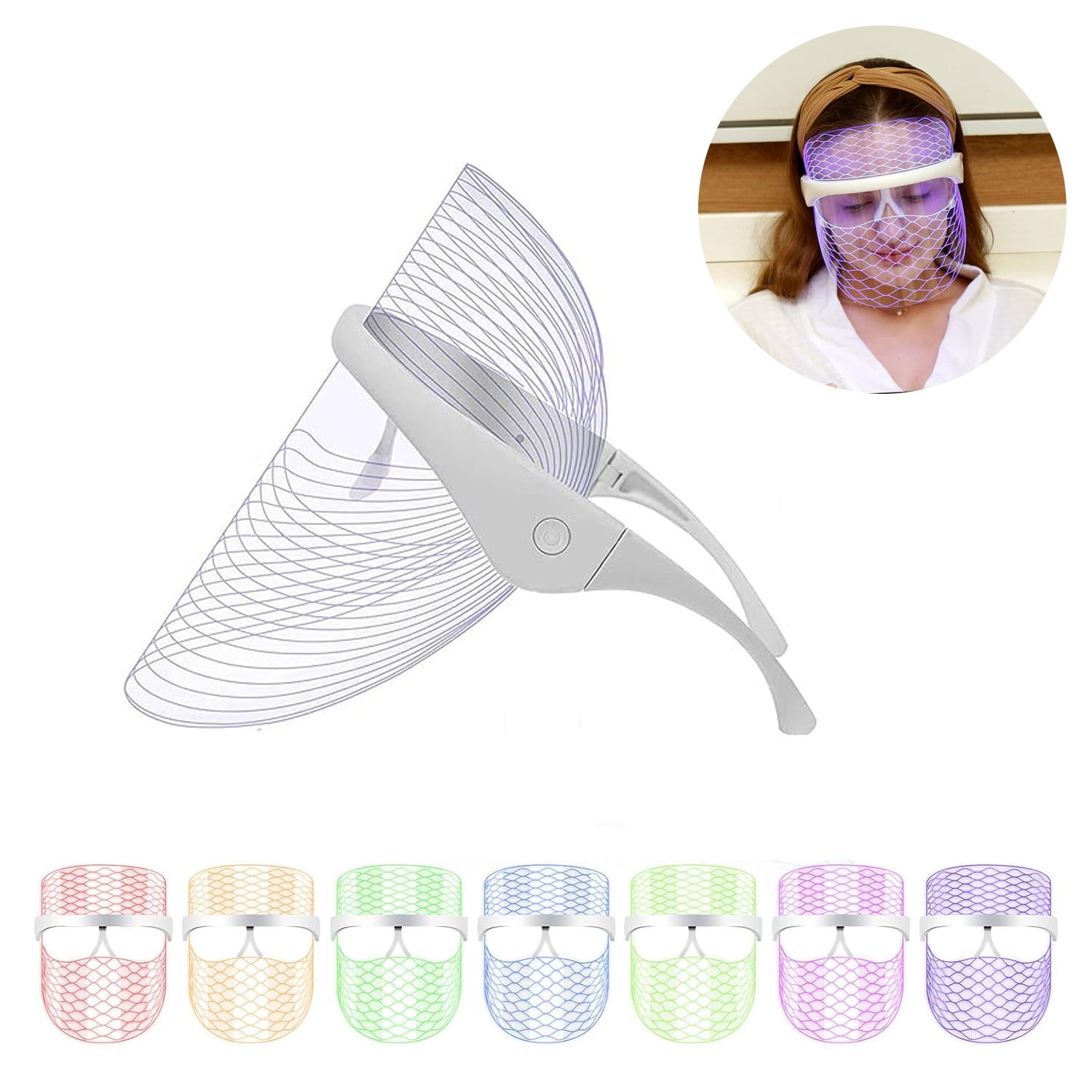 Light Therapy for Face, LED Mask Light Therapy, LED Beauty Mask ...