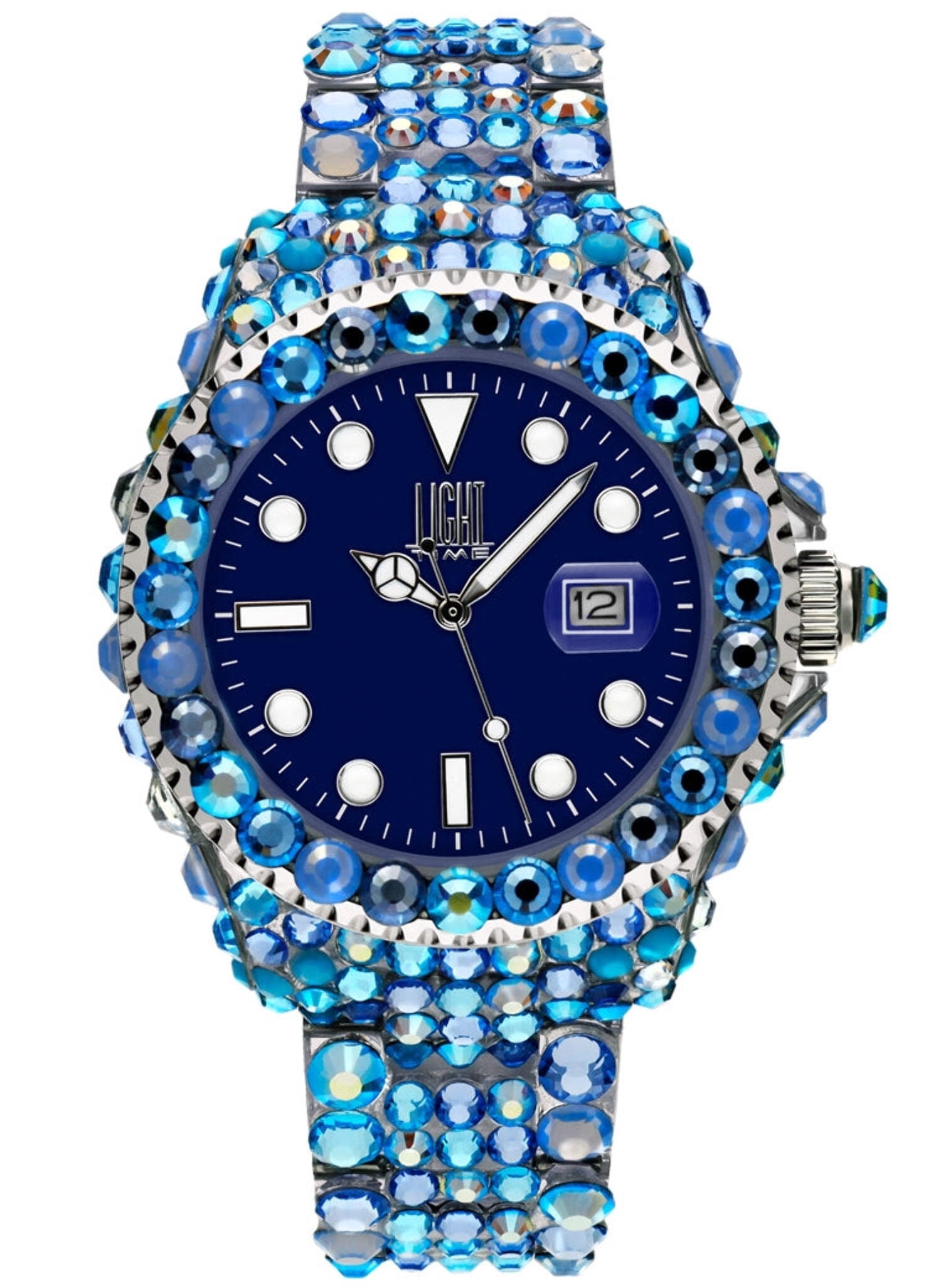 Light Time Mod. Mediterraneo - Full Strass / Blue - Walmart.com