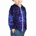 Light Trails Wallpaper Kids Zip-Up Hoodie Girls Boys Sun Protection Jacket Hooded Cooling Shirt ...