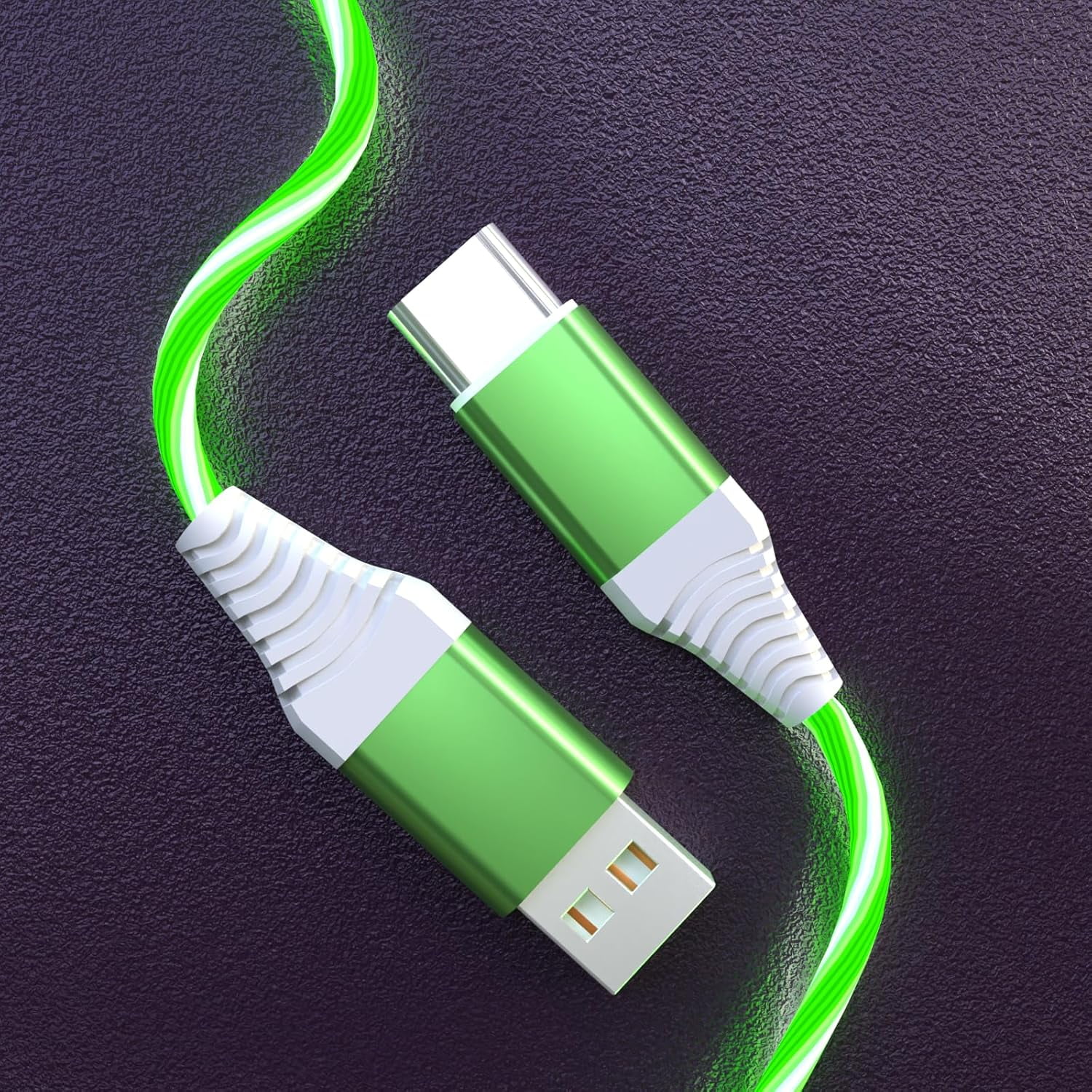 Light Up USB C Charging Cord 3A LED Light Up Type C Fast Charger Led ...