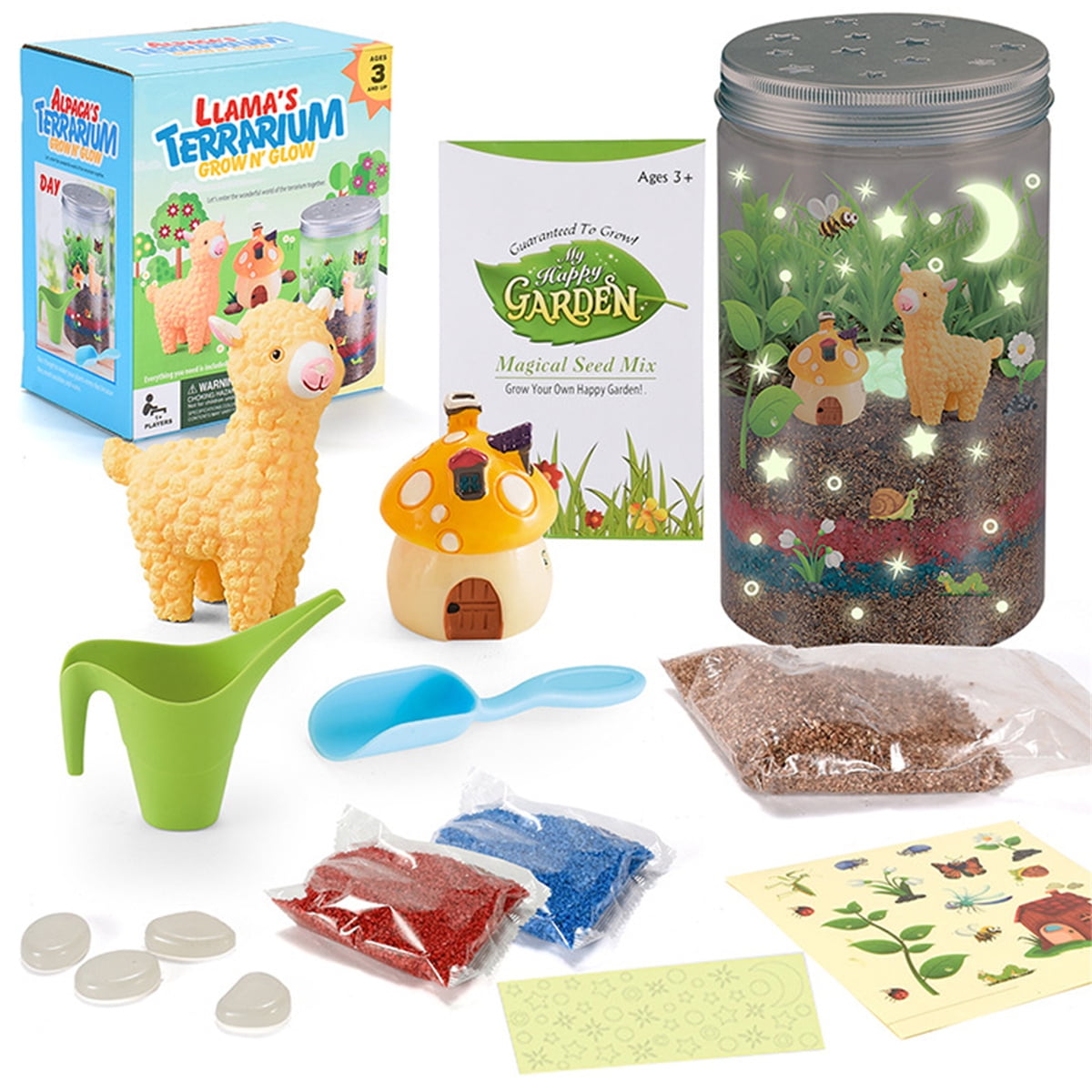Light-Up Alpaca Terrarium Kit for Kids, STEM Activities Science Kits, Educational Kids Craft ...