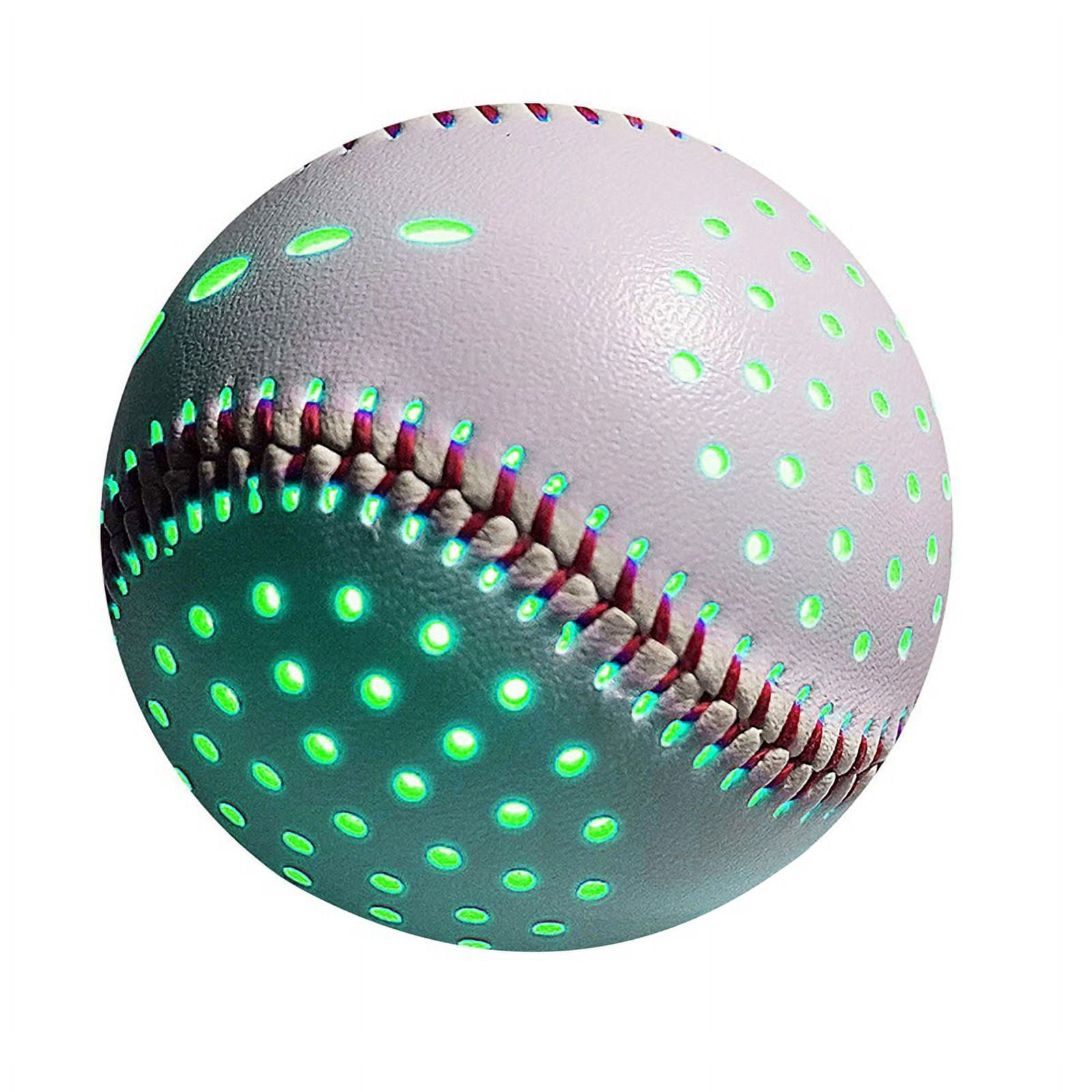 Light Up Baseball,9 Inch Glow in the Dark Baseball,Night Throwing Practice Baseball for Family ...